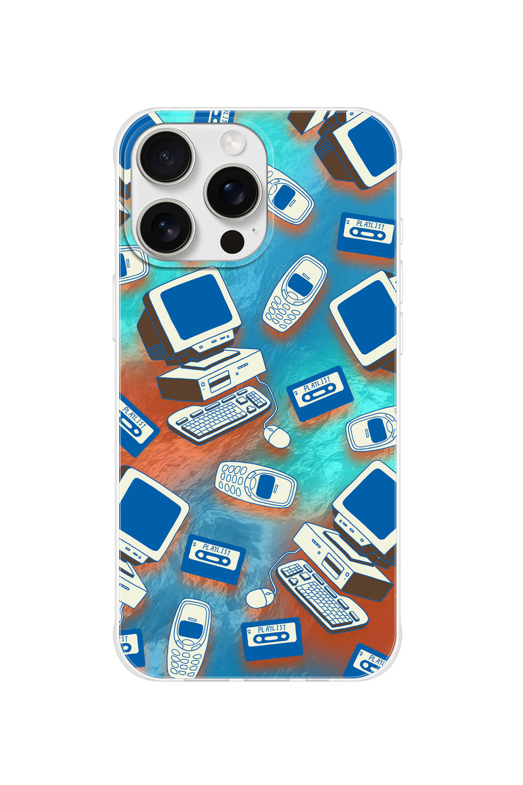 Retro Tech Vibes Premium iPhone Case – MULTICUSTOMIZE